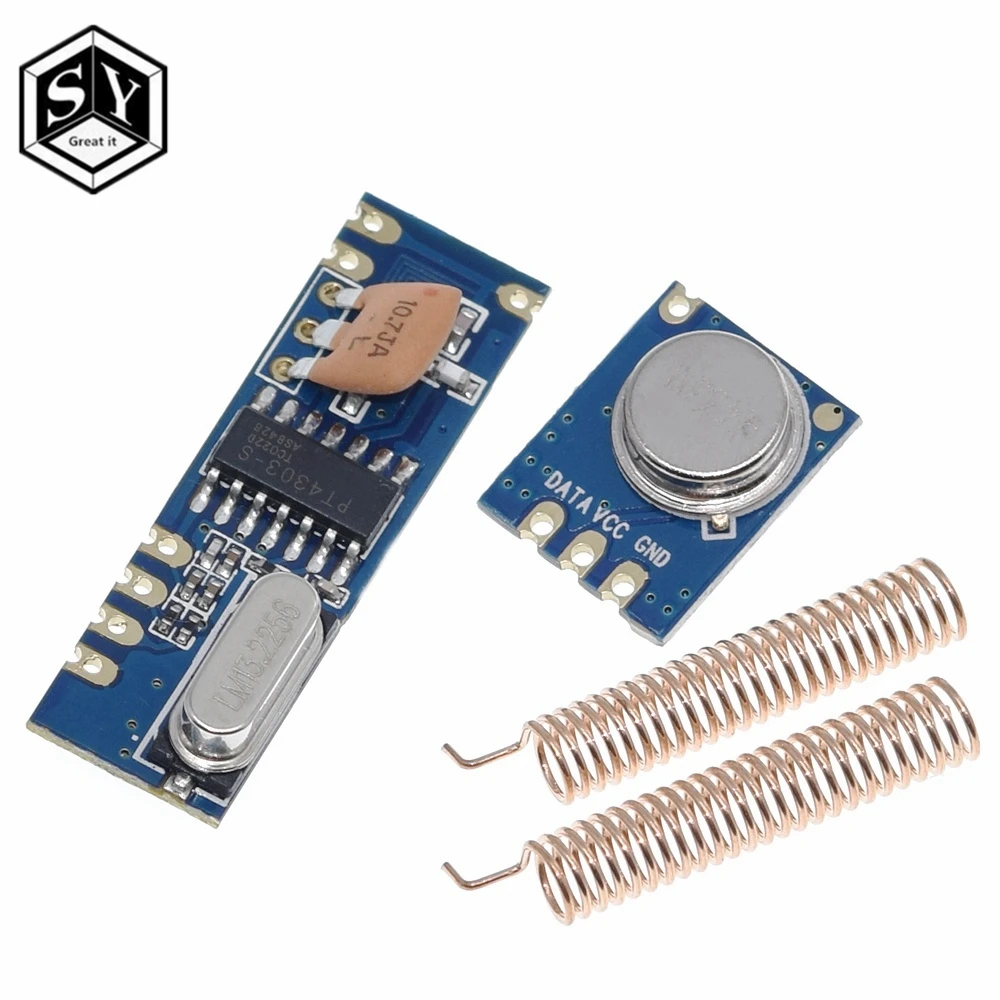 Great IT 1 Set 433MHz 100 Meters Wireless Module Kit ASK Transmitter ...