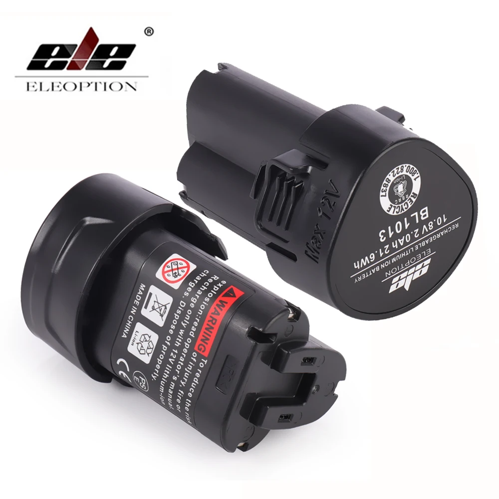 Eleoption 10.8v 3000mah Lithium Battery For Makita Bl1013 Td090d ...