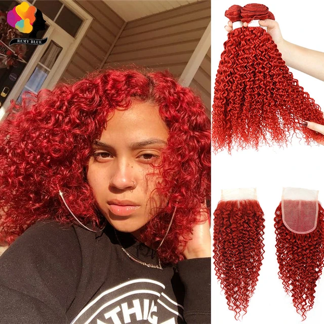 Red Curly Weave