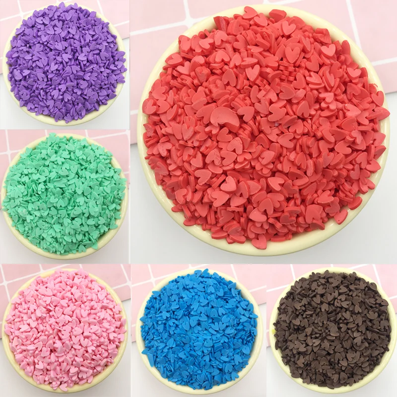 100g-Polymer-Hot-Clay-Heart-Shape-Slices-Sprinkles-for-Crafts-Making ...
