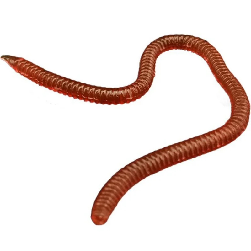 Artificial Sea Earthworm Shaped Fishing Lures Silicone Lifelike Multi ...