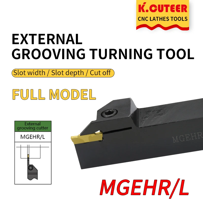 Full Model Grooving Tool Holder Mgehr1212 Mgehr1616 Mgehr2020 Mgehr2525 Carbide Grooving Insert ...