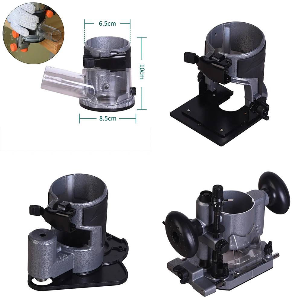 Electric-Router-Trimmer-Removable-Base-Hand-Held-Wood-Milling-Slotting ...