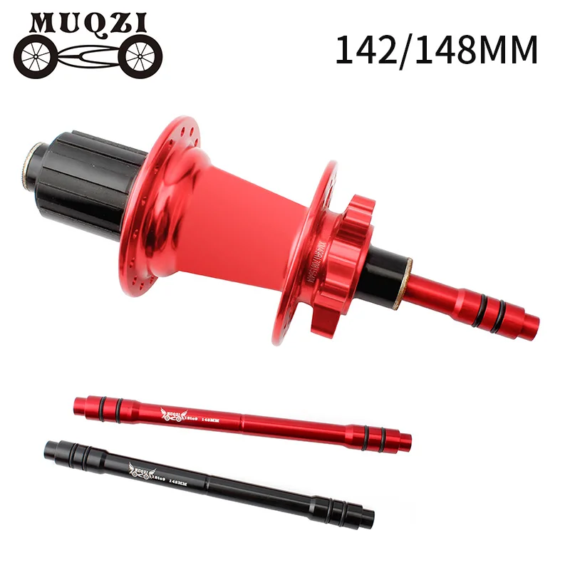 MUQZI Bicycle 12mm to 9mm Wheel Hub Conversion Shaft 142/148mm Aluminum ...