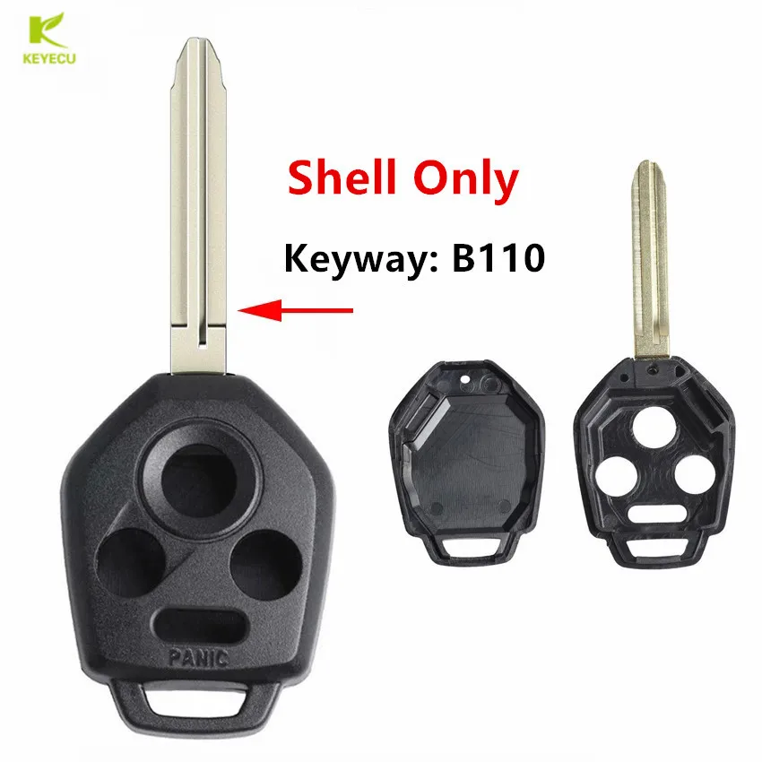 Keyecu Replacement New Remote Key Shell Case Fob 4 Button For Subaru ...