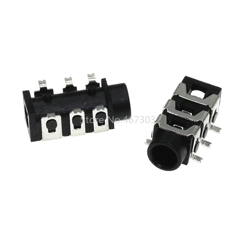 20pcs PJ 313 3.5MM Socket PJ 313 inline 5pinblack headphone jack audio ...