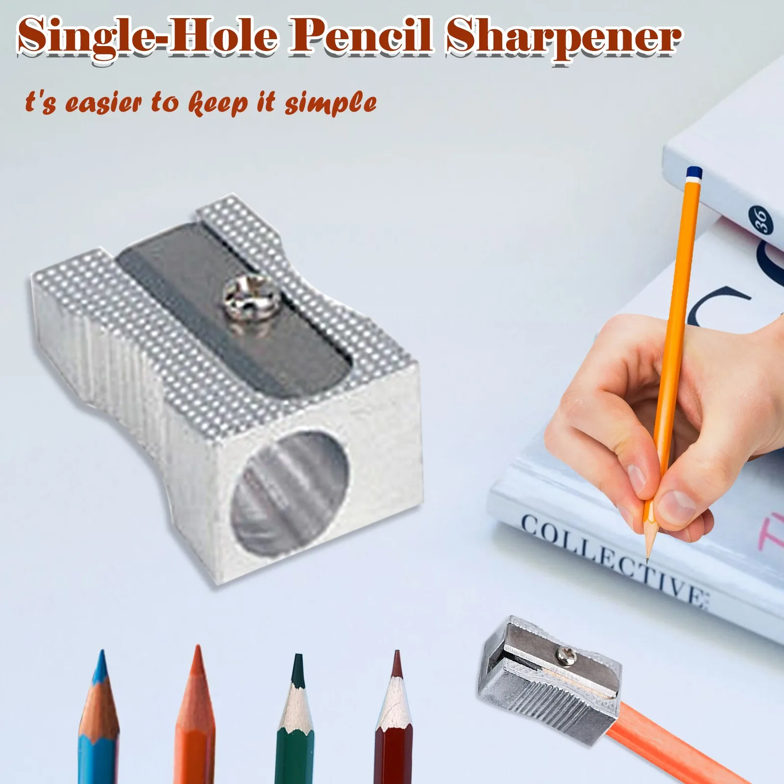 Creative Single hole Metal Aluminum Alloy Pencil Sharpener|Pencil ...