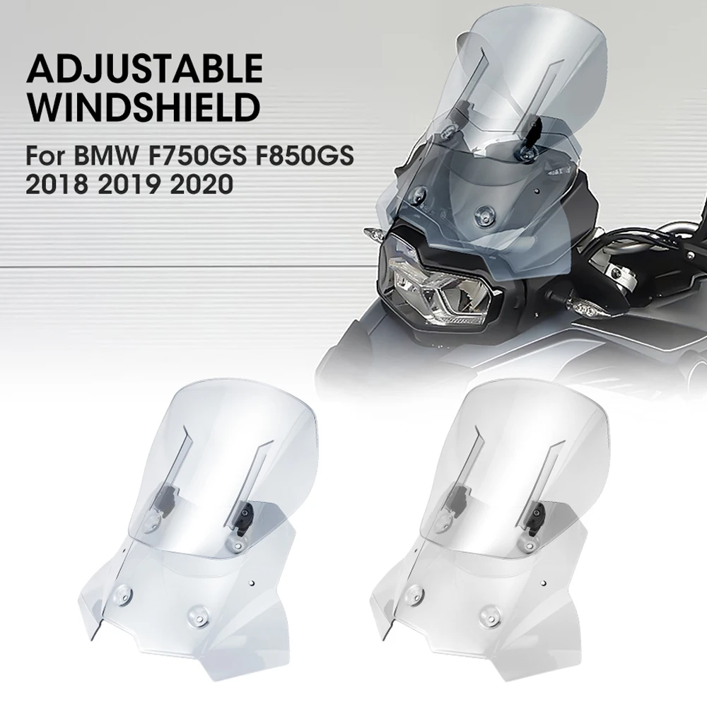 Motorcycle Adjustable Windshield for BMW F750GS F850GS Windscreen Wind ...
