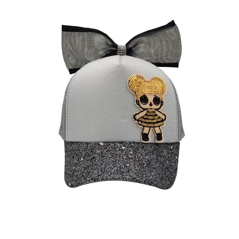 lol doll surprise Children's hat cartoon cap girl embroidered visor bow ...