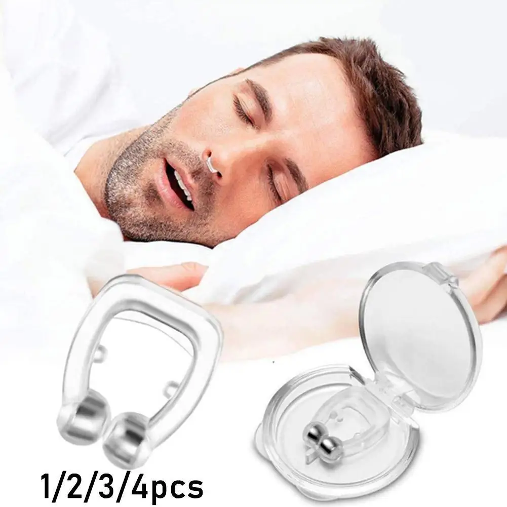 Silicone Magnetic Anti Snore Nose Clip Anti Snoring Device Noseclip