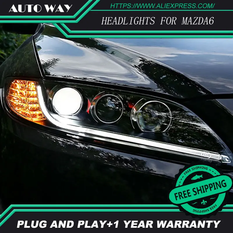 Car Styling Head Lamp For Mazda6 Headlights Mazda 6 2004-2013 Led ...