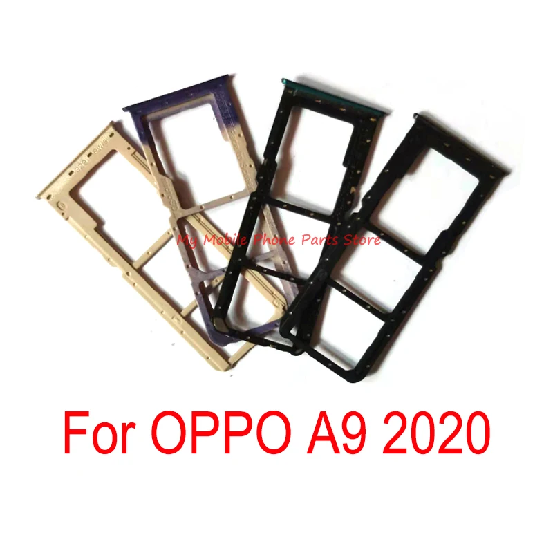 20 Pcs New Dual Sim Card Tray Holder Reader Spare Parts For Oppo A9 ...