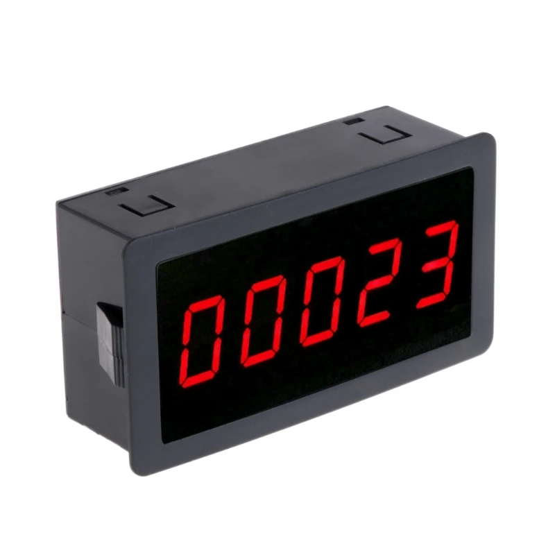 DC 12 24V Red 5 Digit 0.56" LED Panel Counter Meter Up Plus Totalizer 0 ...