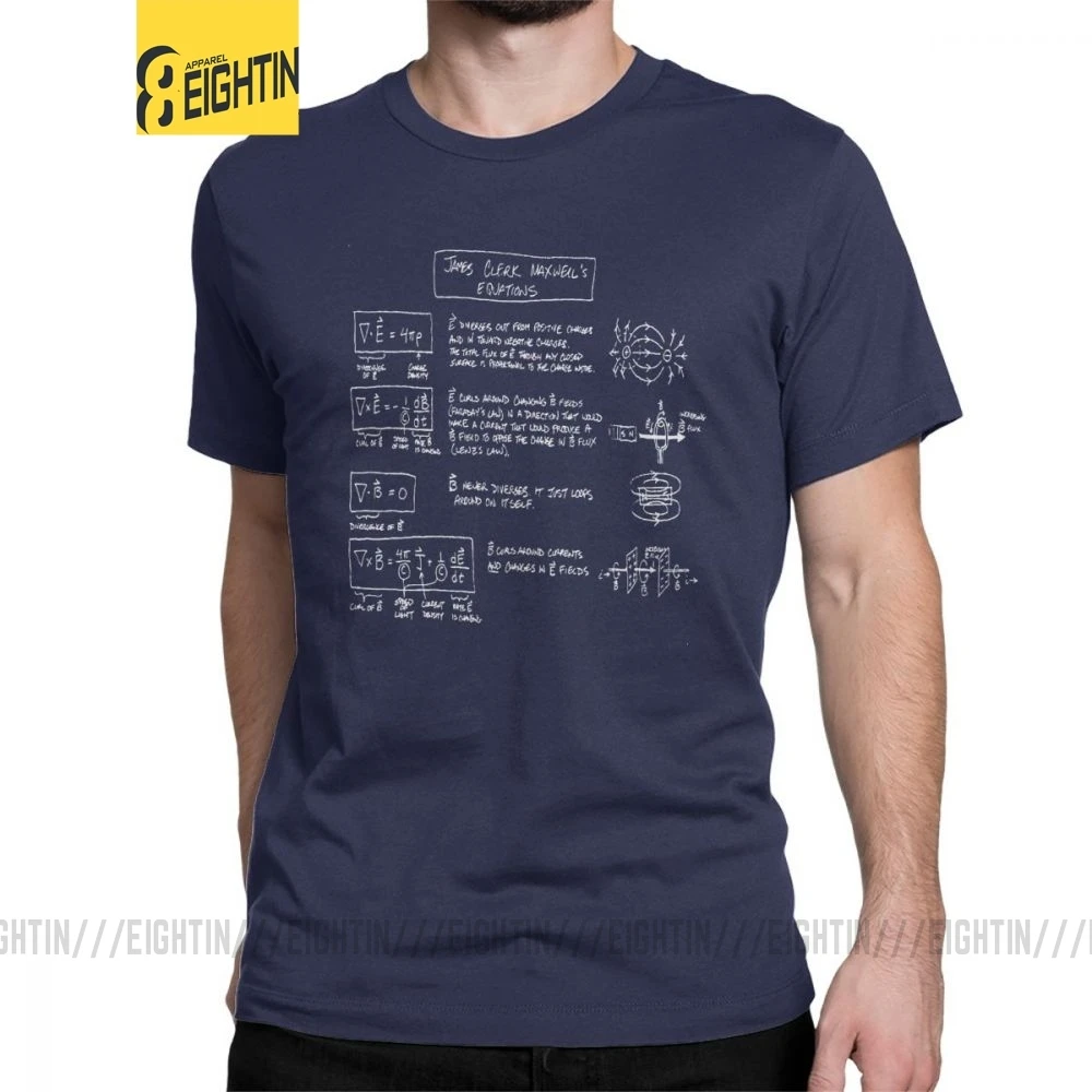 Maxwell's Equations T-shirts Men Science Physics Geek Mathematics ...
