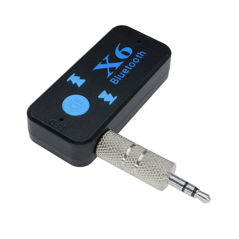 X6 Wireless Bluetooth 5.0 Audio Music Receiver Stereo Car Kit Adapter 3 ...