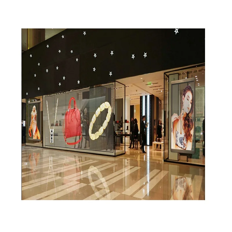 Shopping Mall Transparent Led Display Screen Panel Glass Transparent ...