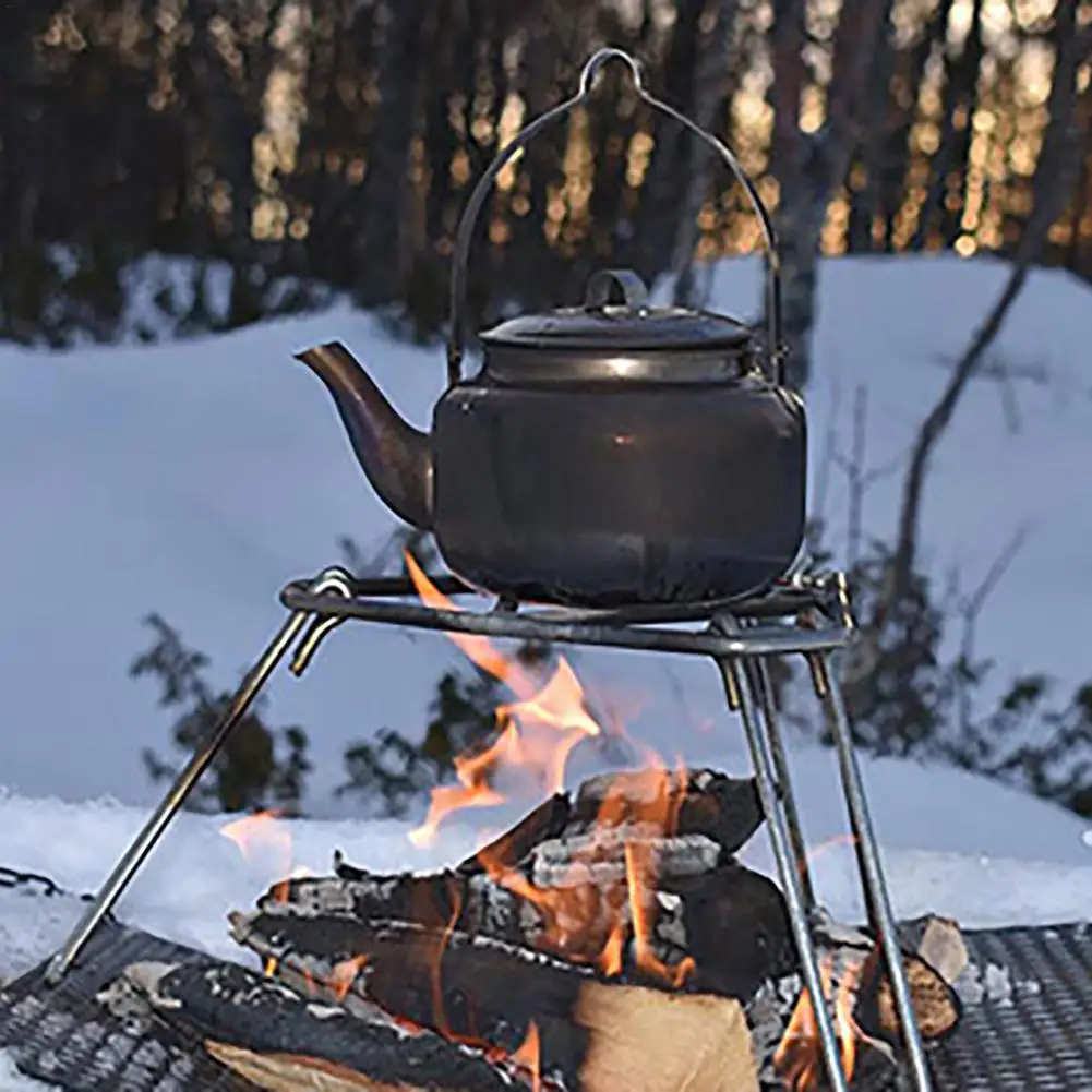 Foldable Campfire Stand Camping Bonfire Cooking Stand Portable Outdoor ...