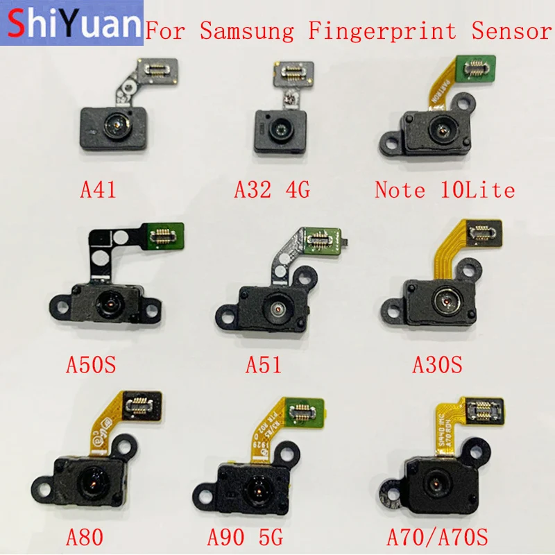 Fingerprint-Sensor-Home-Button-Flex-Cable-Ribbon-For-Samsung-A90-80-A70 ...