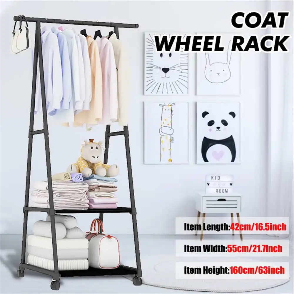 Multi function Triangle Coat Rack Removable Bedroom Hanging Clothes ...