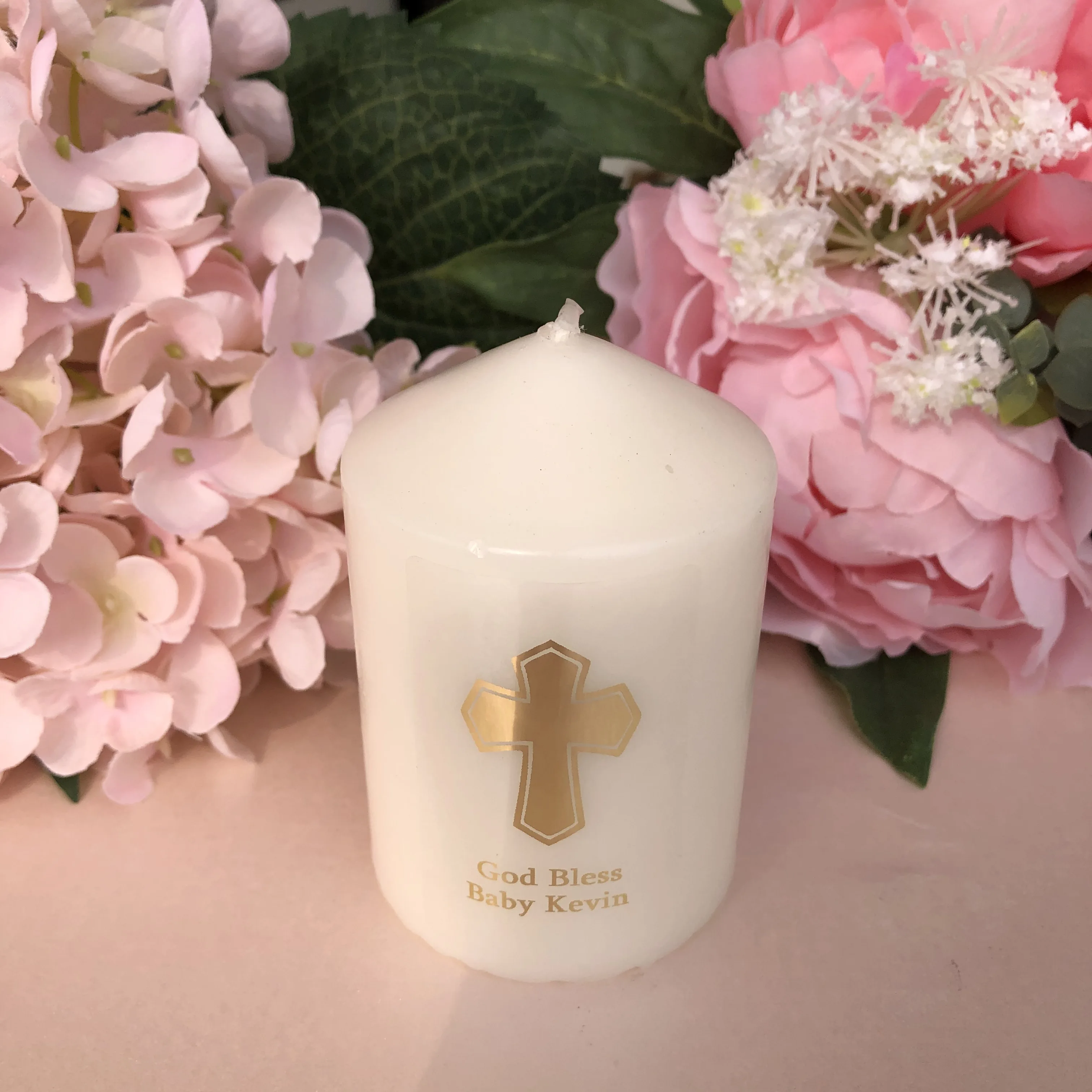 Personalized baptism Christening Confirmation candle stickers baby ...