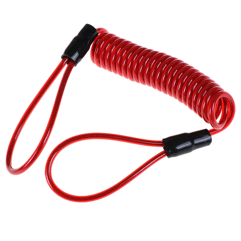 1.2m/1.8m Bold Cable Rope Helmet Wire Anti Theft Rope Motorcycle ...