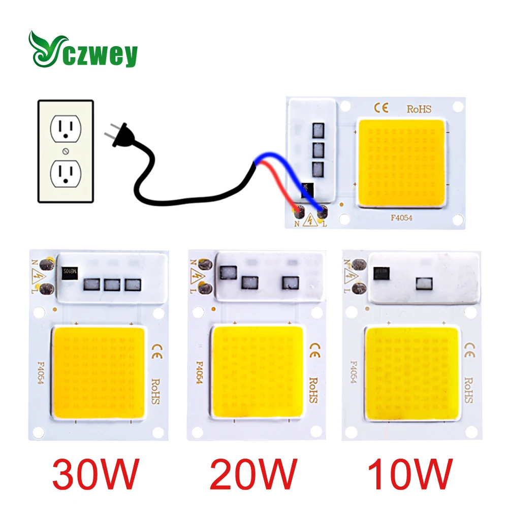 LED Chip Matrix COB Chip AC220V 10W 20W 30W Smart IC No Need Driver LED ...