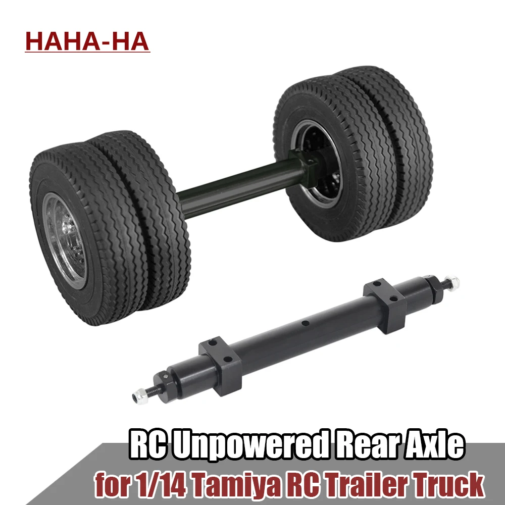 Metal Unpowered Rear Axle 120mm140mm for 1/14 Tamiya RC Trailer Truck ...