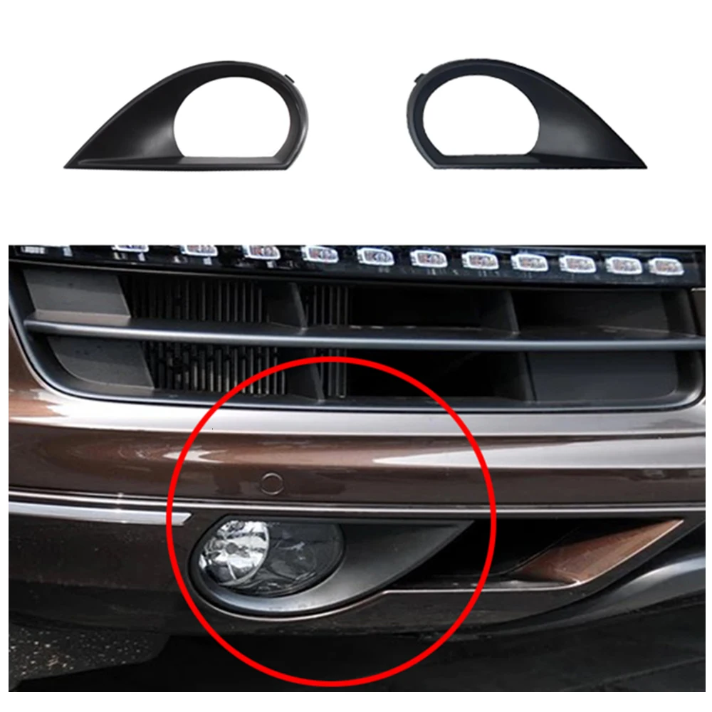 จัดแต่งทรงผมด้านหน้ากันชนหมอกกรอบ OEM รหัส4L0807489A (L) & 4L0807490A ...