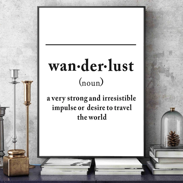 Wanderlust Definition Poster