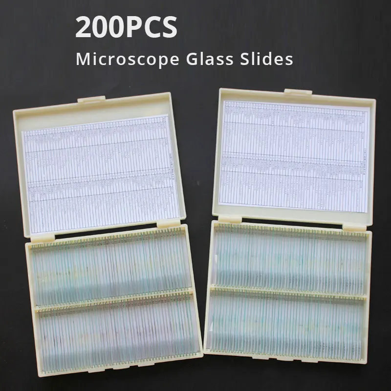 200pcs-Microscope-Slides-Plant-Animal-Insect-Specimen-Glass-Prepared ...