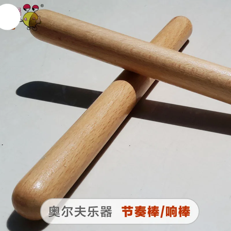 Orff инструменты: клавы(ударная палка 1 пара) строительные блоки jie ...