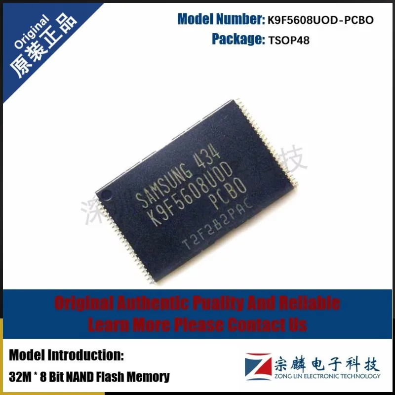 Chip Flash TSOP48 K9F5608UOD PCBO auténtico Original, Flash256Mb, nuevo ...