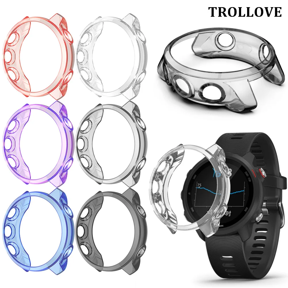Para Garmin Forerunner 245 Soft TPU funda protectora para Garmin ...