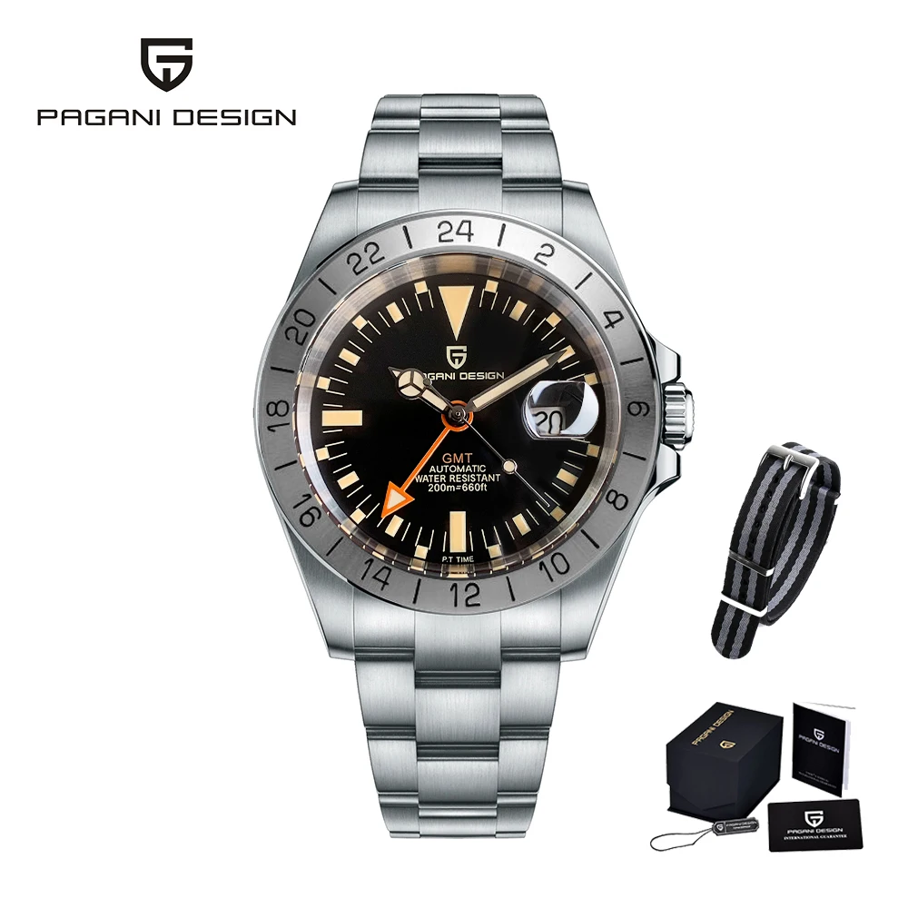 PD-1693 PAGANI DESIGN Men Automatic Mechanical Watch GMT PD1693 ...