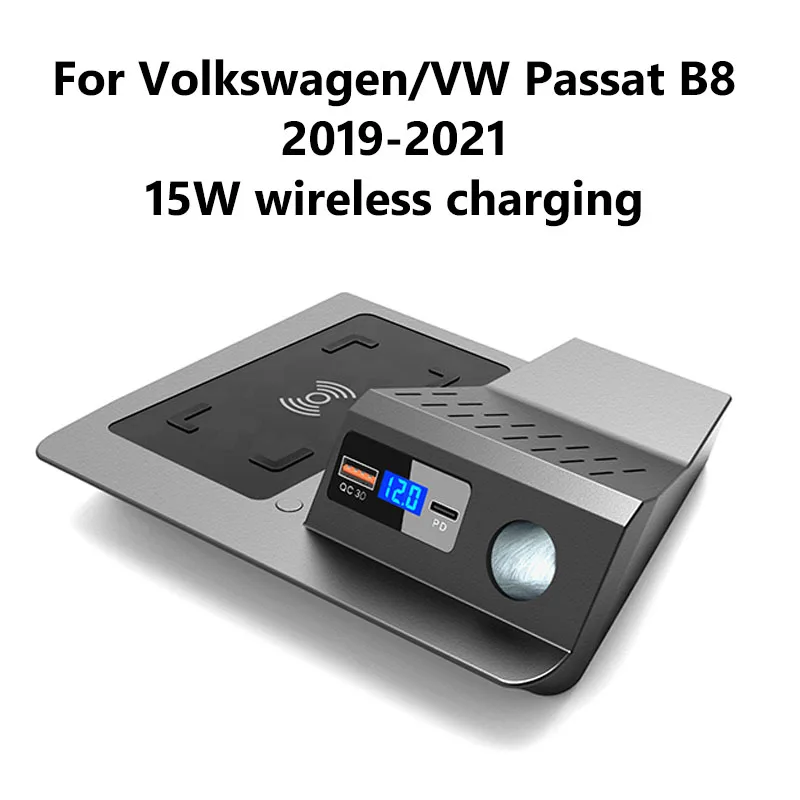 For Volkswagen Vw Passat B8 2019 2021 Qi Fast Phone Wireless Charger