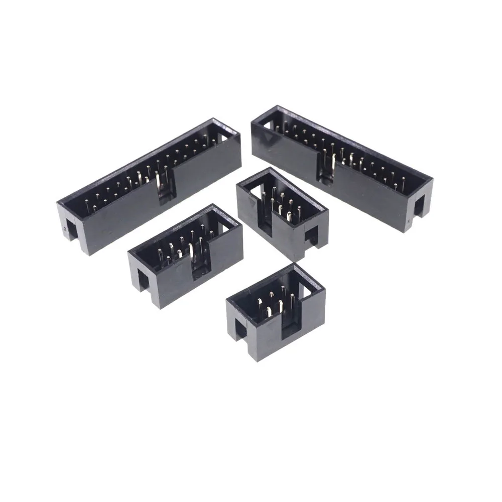 10 Pcs 0.10" Shrouded Box header IDC Socket Mating 2.54 mm Straight ...