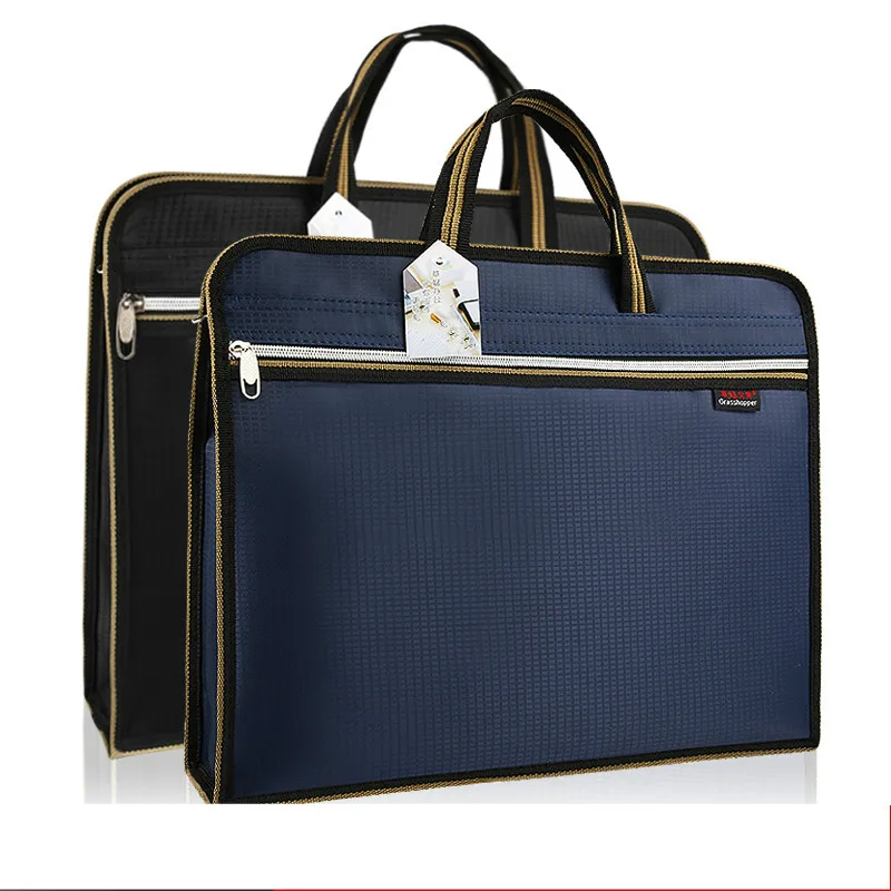 A4-File-Folder-Laptop-Case-Briefcase-Portable-Oxford-Canvas-Large ...