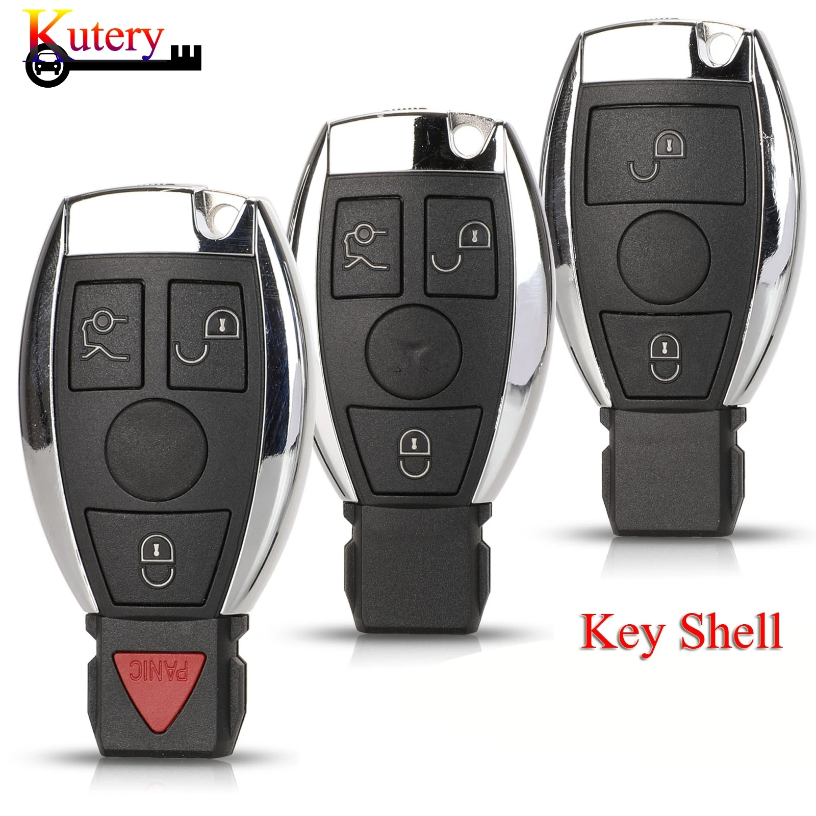 Jingyuqin 10pcs/lot Remote Car Key Shell For Mercedes Benz Year 2000 ...