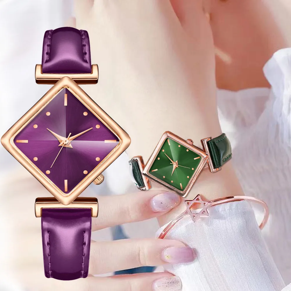 Luxo-Moda-losango-Mulheres-Rel-gios-DQG-Marca-Simples-Dial-Senhoras ...
