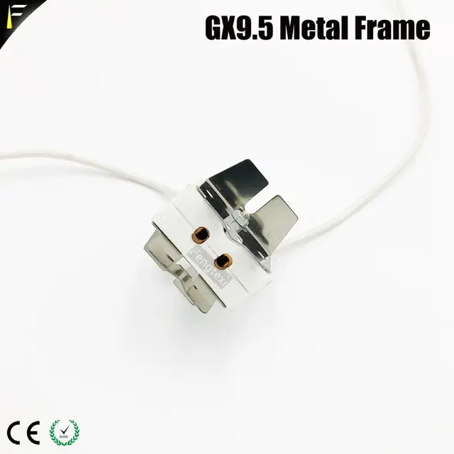 GY9.5/GX9.5 Base Lamp Holder Plug Socket for Stage Light Bulb Ceramics ...