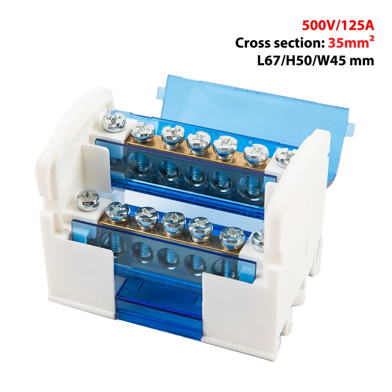 Din-Rail-Terminal-Block-WKH207-Power-Distribution-Box-Modular-Screw ...