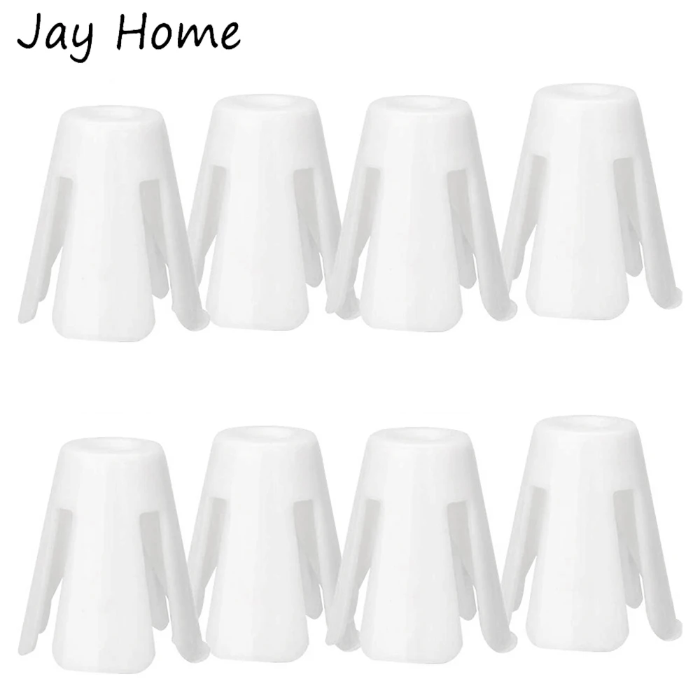 2/8PCS White Plastic Coil Claw Thread Spool Cone Holder for Overlocker ...