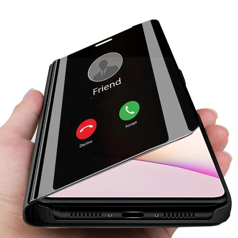 smart flip case for Samsung Galaxy Note 10 Plus Note 10 lite Mirror ...