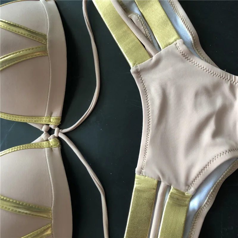 Pu Leather Bikini Set Red Triangle Swimwear Women 2021 Fashion Summer ...