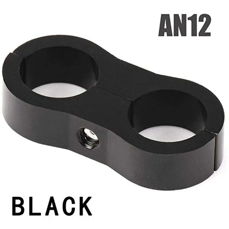 1Pc Stepped Billet Dual AN12 24MM Braided Hose Separator Clamp Cable ...