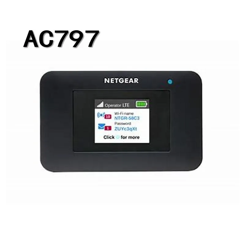 넷기어 AIRCARD AC797S 400MBPS 4G 미니 와이파이 컬러 터치 스크린 라우터 - 티몬