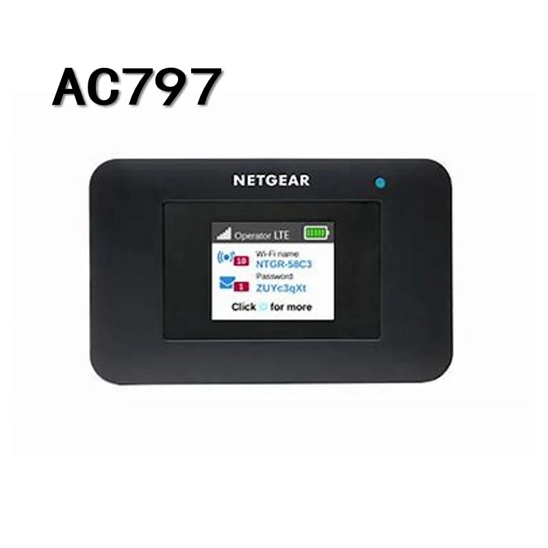 Netgear Aircard AC797s 400Mbps 4G Mini Wifi หน้าจอสัมผัส4G Wifi Router ...