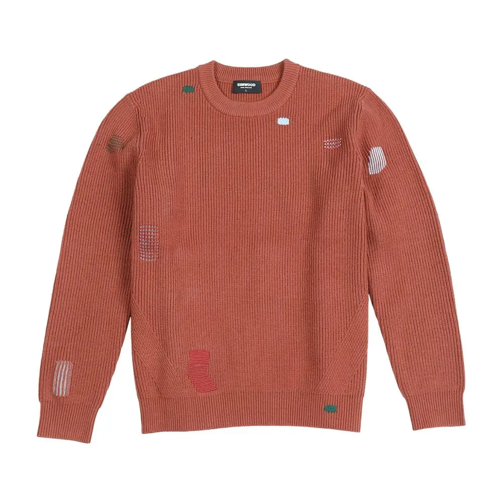 SIMWOOD Зима Новая мода хип хоп Лоскутная вязанная Мужская Уличная ...