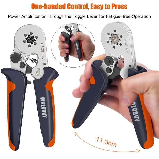 Hexagonal Ferrule Crimp Tool Wire Ferrule Crimping Tool HSC8 6-6 Self ...