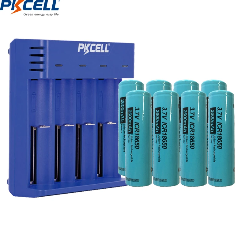 Enjoy 365 Day Returns Fast Shipping 2 ICR18650 Li-ion Rechargeable Vape ...